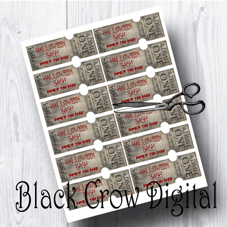 Halloween Bash Come If You Dare Grungy Tickets / Halloween Party ...