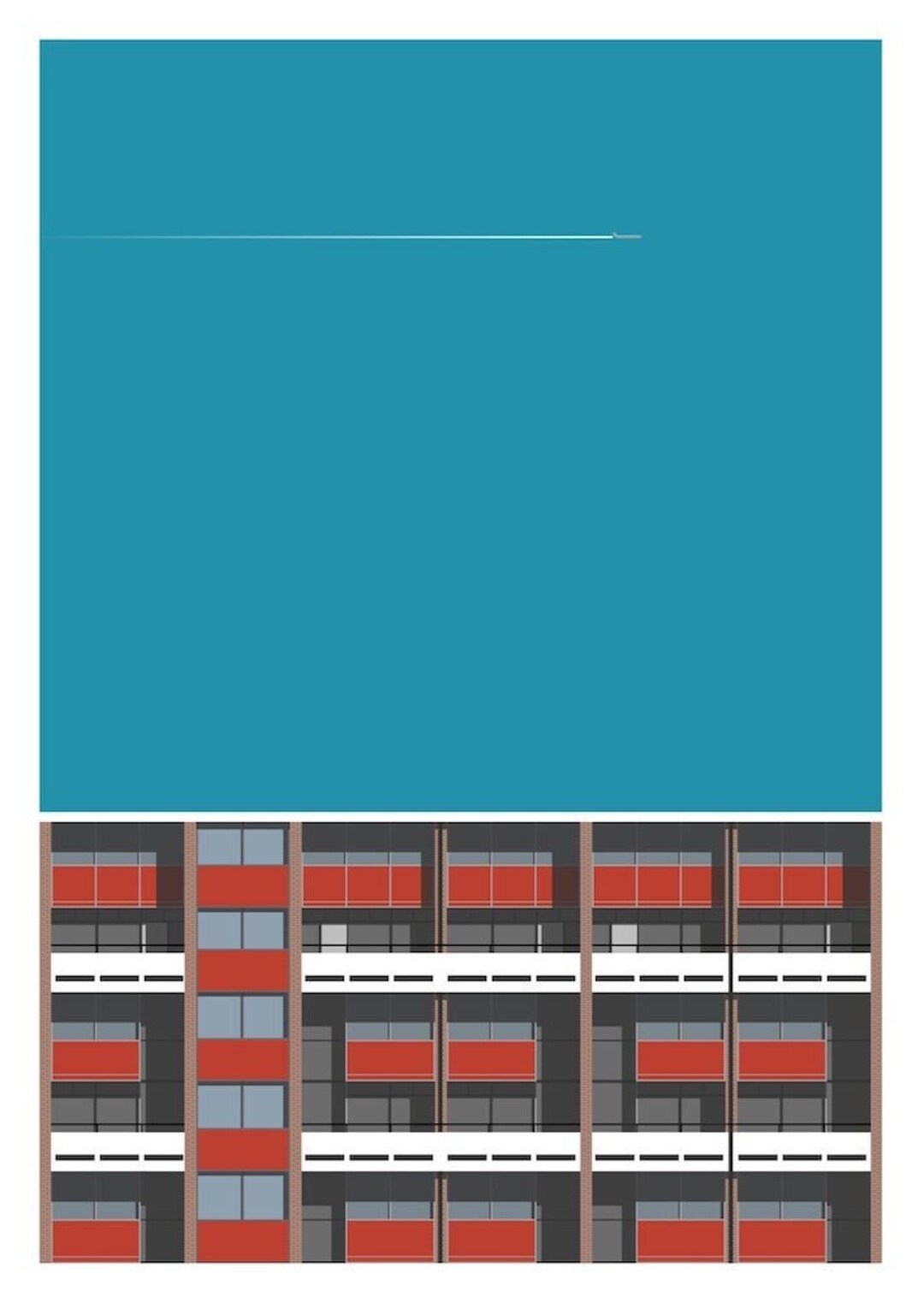 Golden Lane Estate: Basterfield House Graphic Design Giclée - Etsy