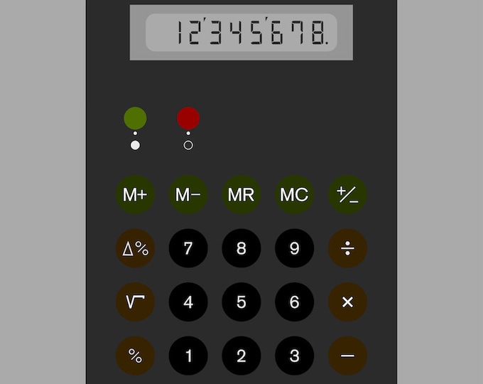 True Vintage 1970s BRAUN Control Slim LCD Calculator 4993 ET 33 Dieter ...
