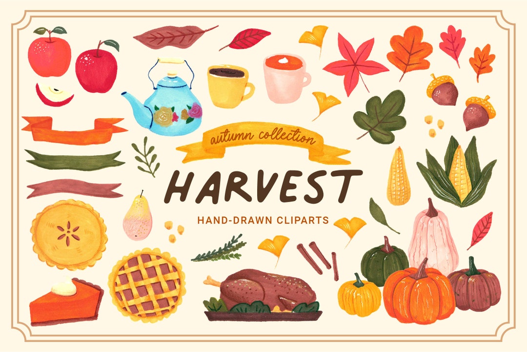 Autumn Collection Harvest, PNG Clip Art, Fall Clipart, Fall ...