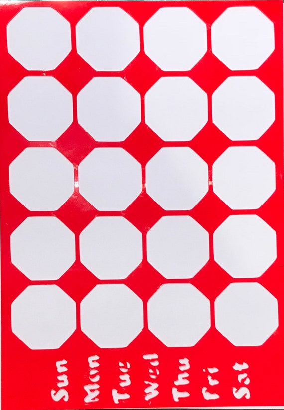 Octagon Grid Stencil Introductory Price | Etsy