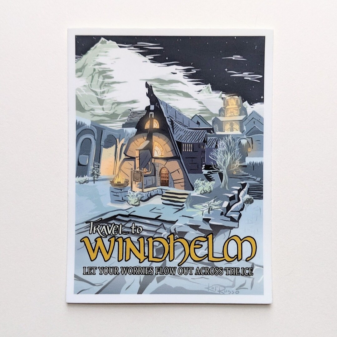 Windhelm Vinyl Sticker - Etsy