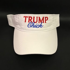 Trump Chick Patriotic Visor, Red White & Blue Trump 2020 Visor, Women ...