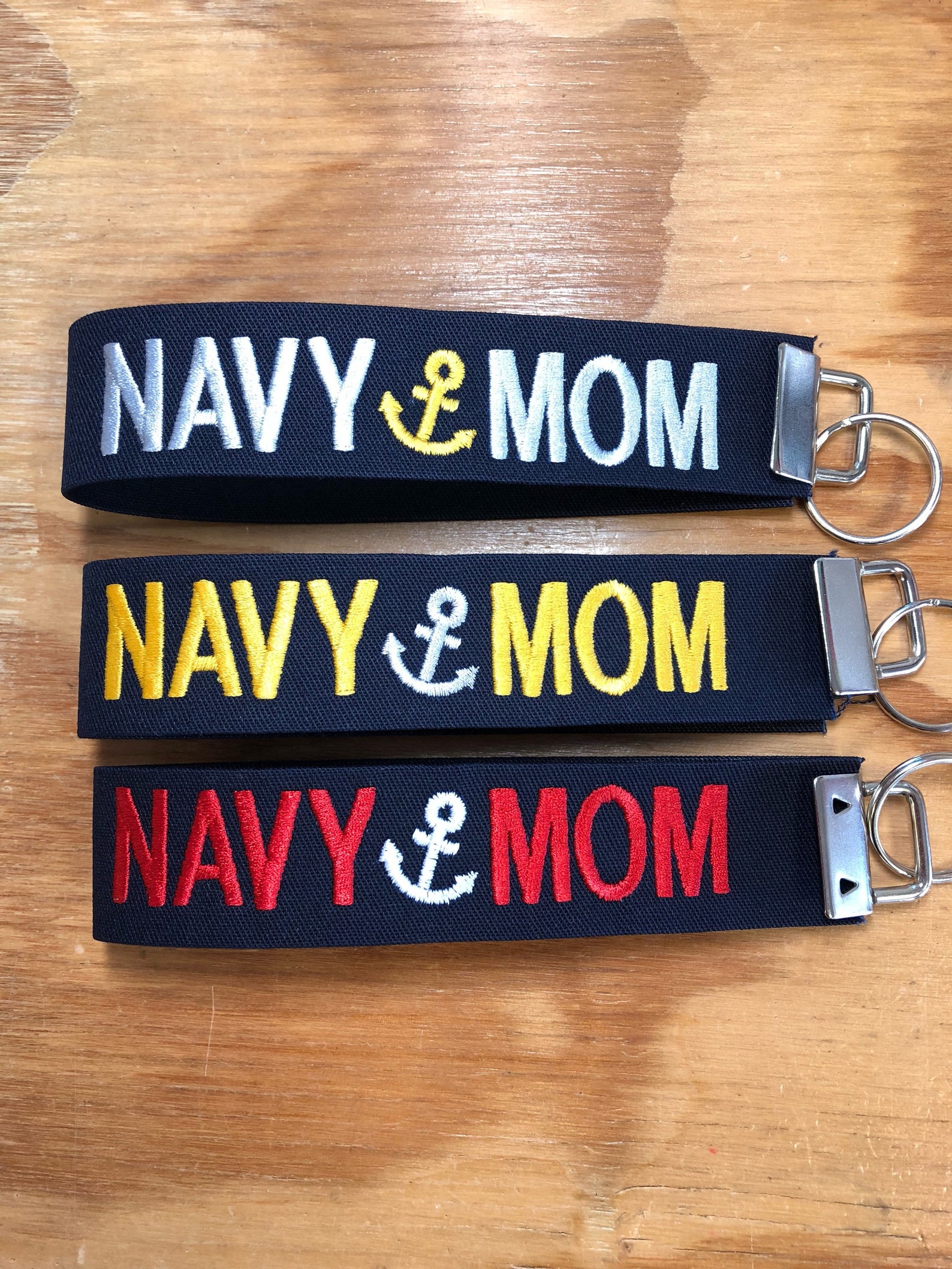 Military Name Tape Keychain, Navy Pride, Navy Mom Key Fob, Love My ...