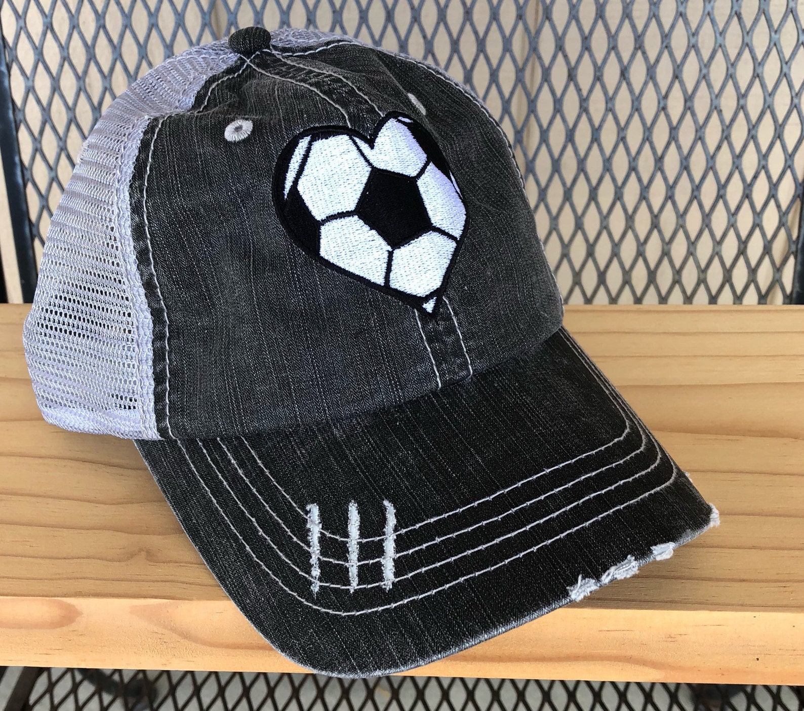 Soccer Hat Soccer Heart Love Soccer Soccer Mom Hat - Etsy