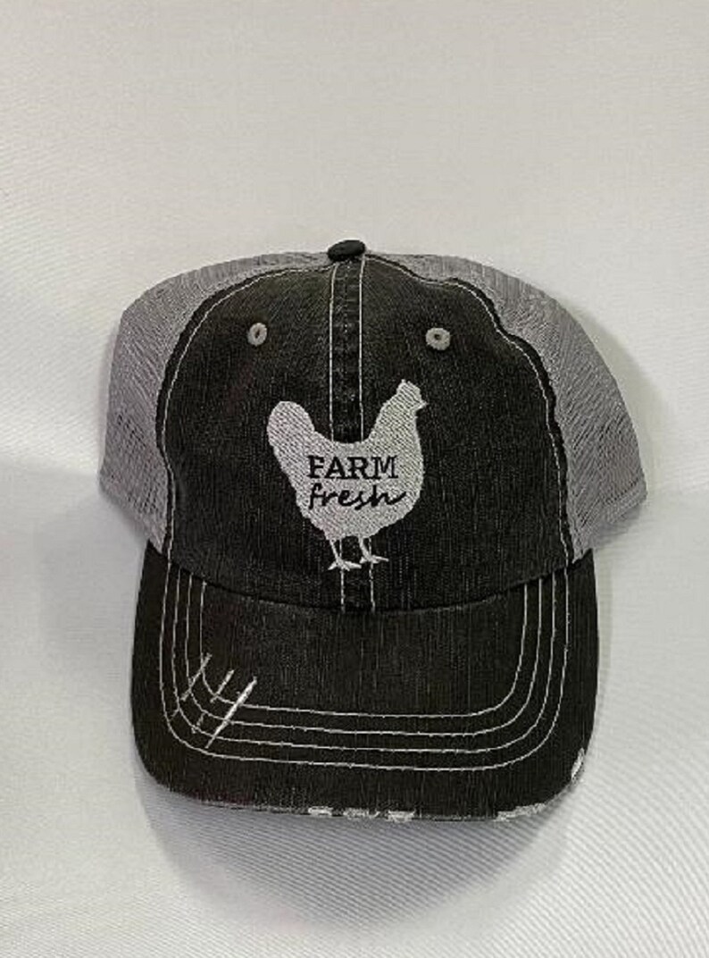 Chicken Hat Farm Fresh Eggs Hen Hat Chicken Lady Trucker | Etsy