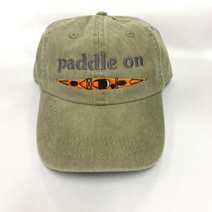 Kayak Hat, Paddle on Hat, Adventure Awaits, Kayaker Gift, Adjustable ...
