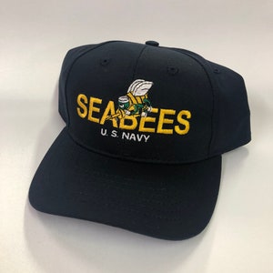 Navy Seabee Hat, Retired Seabee, Seabees Can Do, NMCB Battalion Number ...
