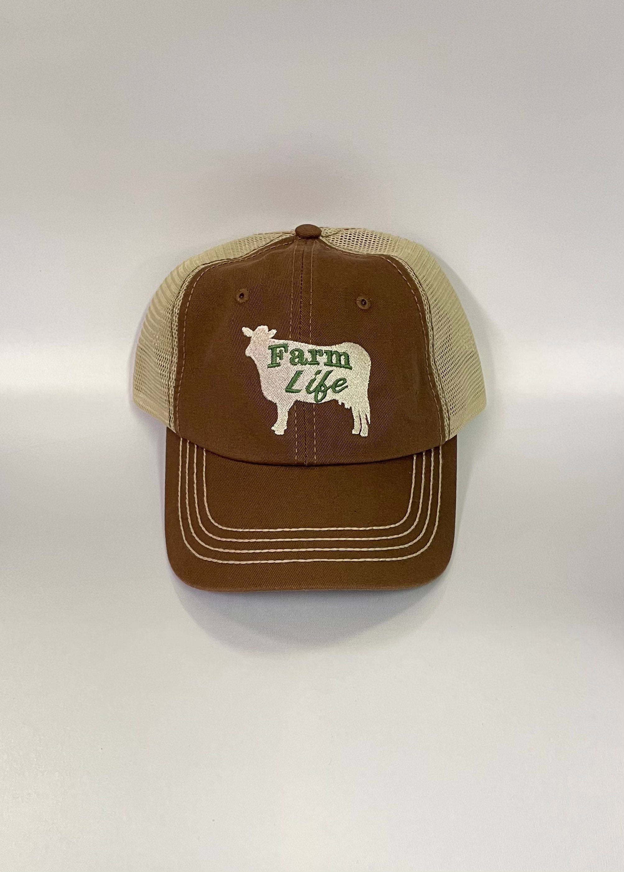Cow Hat Heifer Hat Farm Hat Bovine Girl Embroidered Cow | Etsy