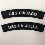 Custom Military Command Shoulder Rockers, Navy Dress Rocker, Navy ...