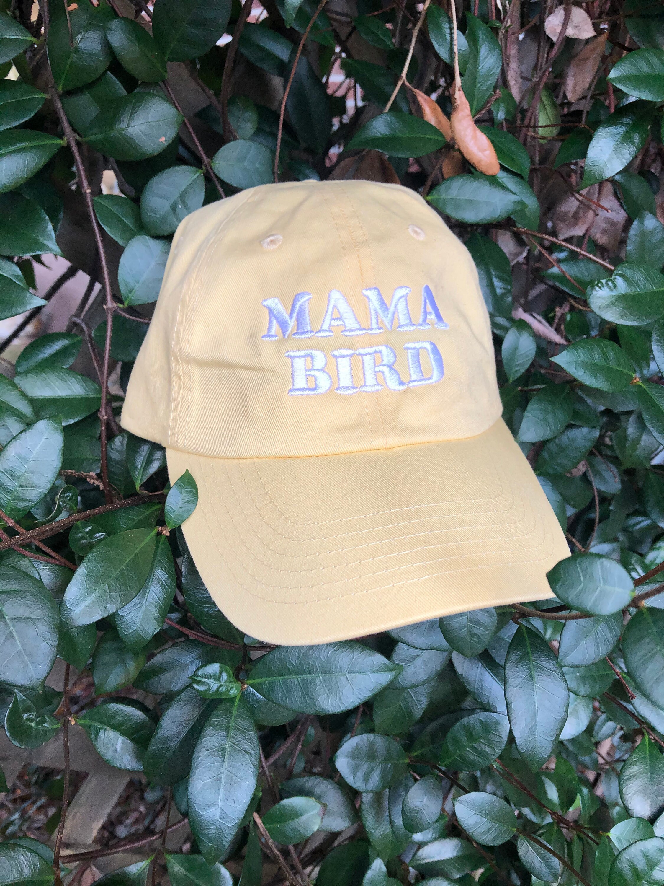 Mama Bird Hat, Dad Hat, Embroidered Unstructured Hat, Buckle Adjustable ...