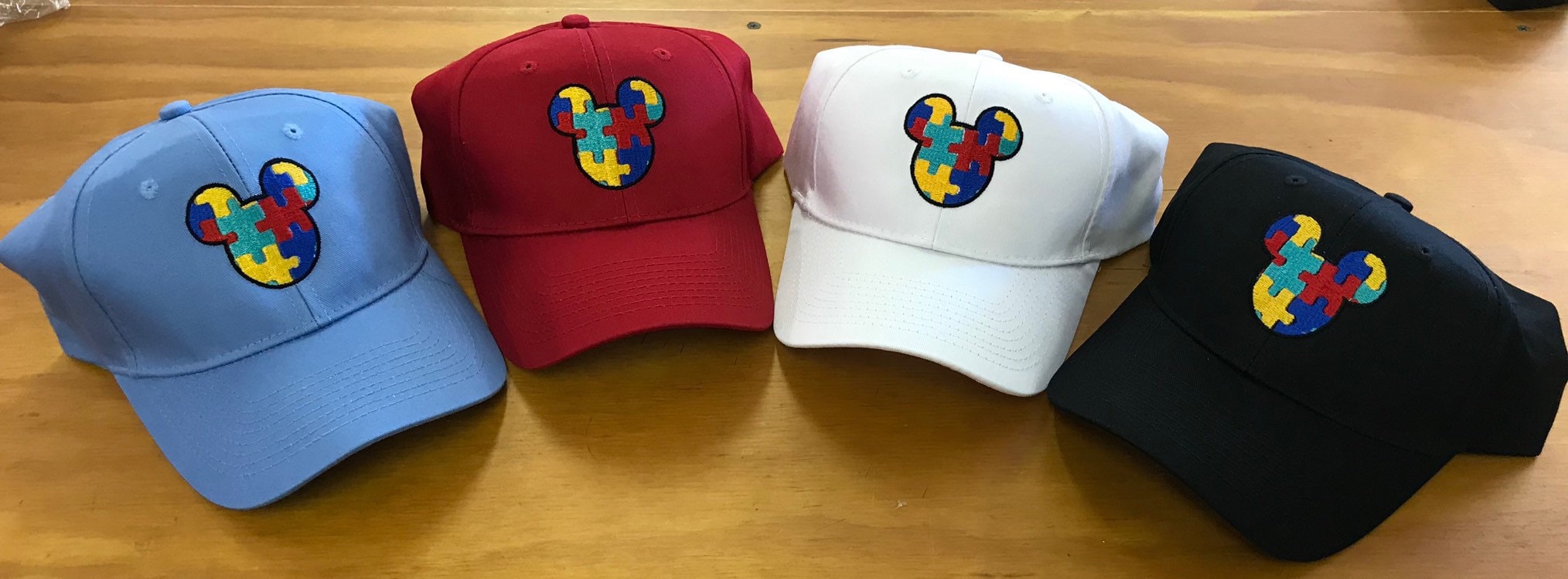 Autism Awareness Hat Puzzle Mickey Ears Autism Beanie | Etsy