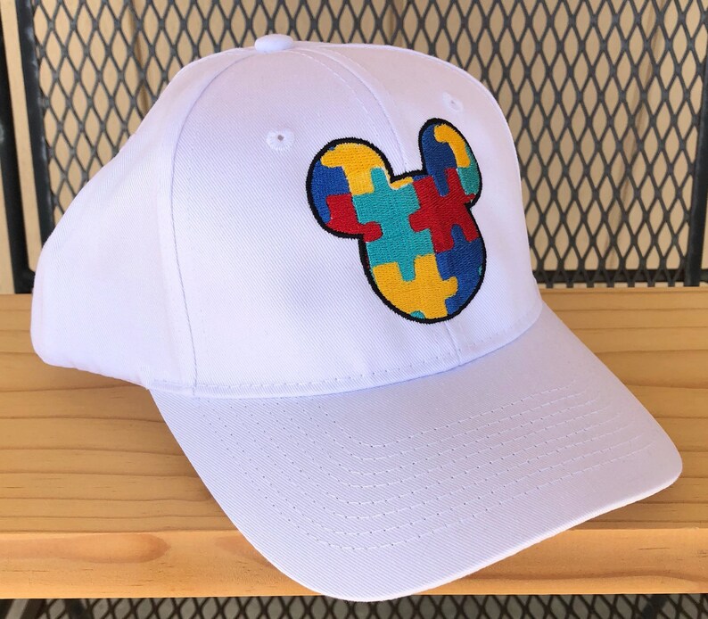 Autism Awareness Hat Puzzle Mickey Ears Autism Beanie | Etsy