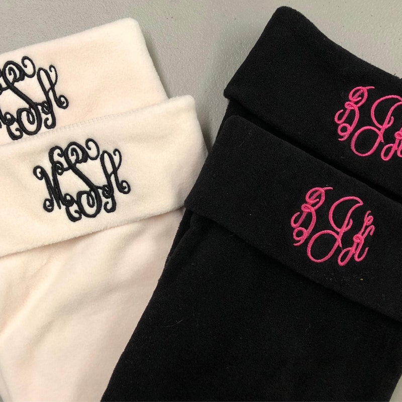 Monogram Boot Socks - Etsy