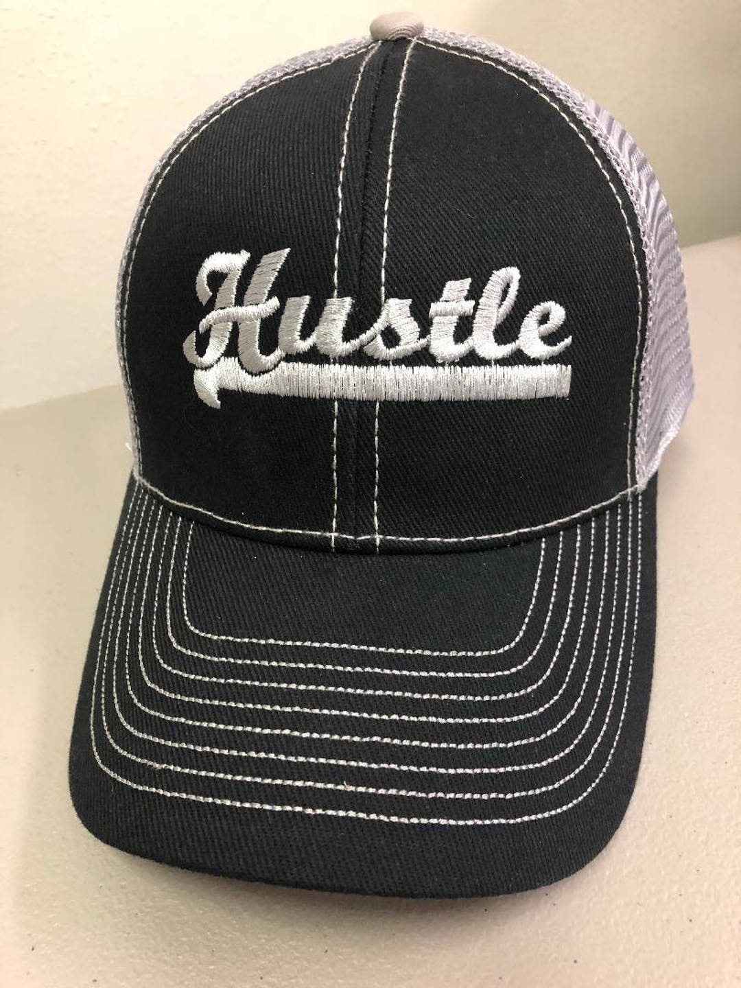 Hustle Hat, Hustle Hard, Side Hustle, Embroidered Trucker Hat ...