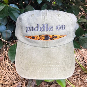 Kayak Hat, Paddle on Hat, Adventure Awaits, Kayaker Gift, Adjustable ...