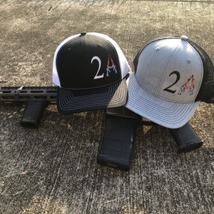 Second Amendment Hat, 2 A Rifle Hat, Patriotic Rifle Hat, Snapback ...