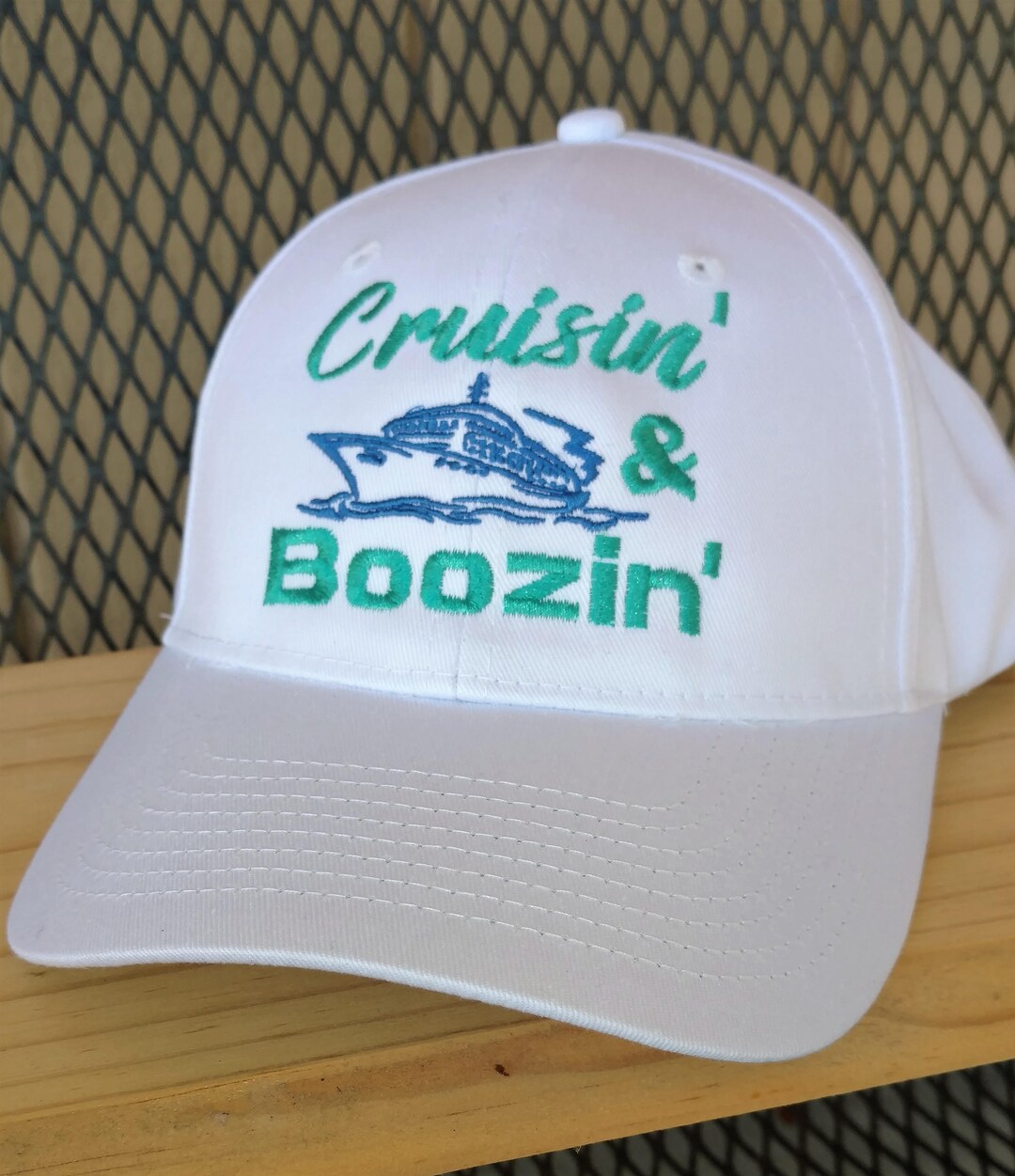 Cruisin' & Boozin', Embroidered Hat Cap, Booze Cruise, Vacation Gift ...