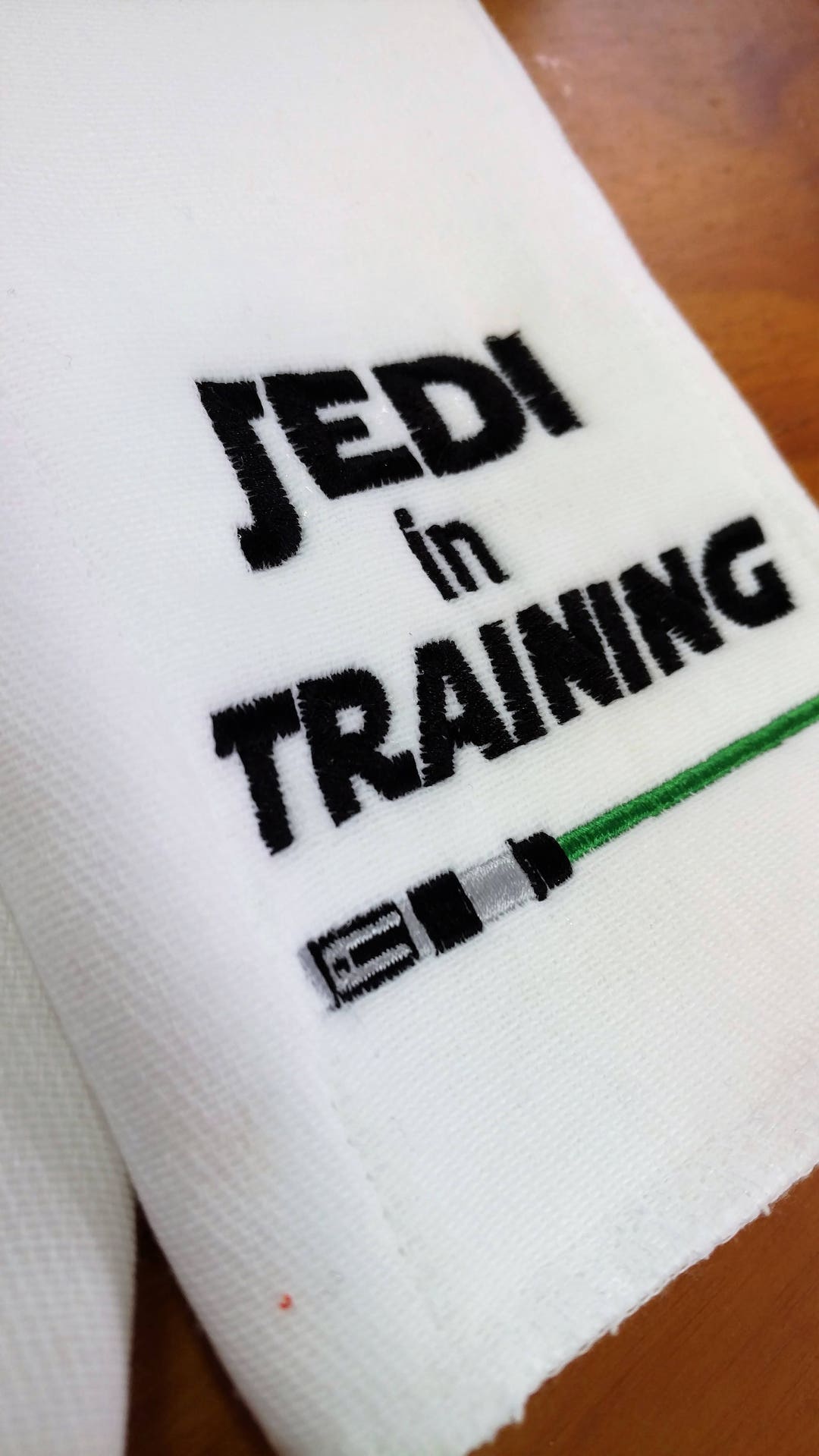 Jedi in Training, Spit up Rag, Embroidered Burp Cloth, Star Wars Theme ...