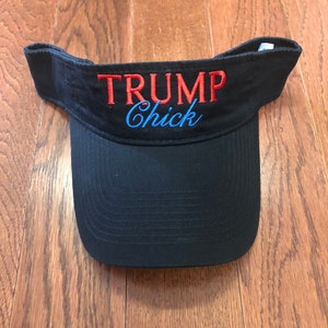 Trump Chick Patriotic Visor, Red White & Blue Trump 2020 Visor, Women ...