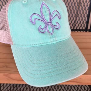 Fleur De Lis, Louisiana Girl, Saints Pride, Nola Hat, LSU, Mint Trucker ...