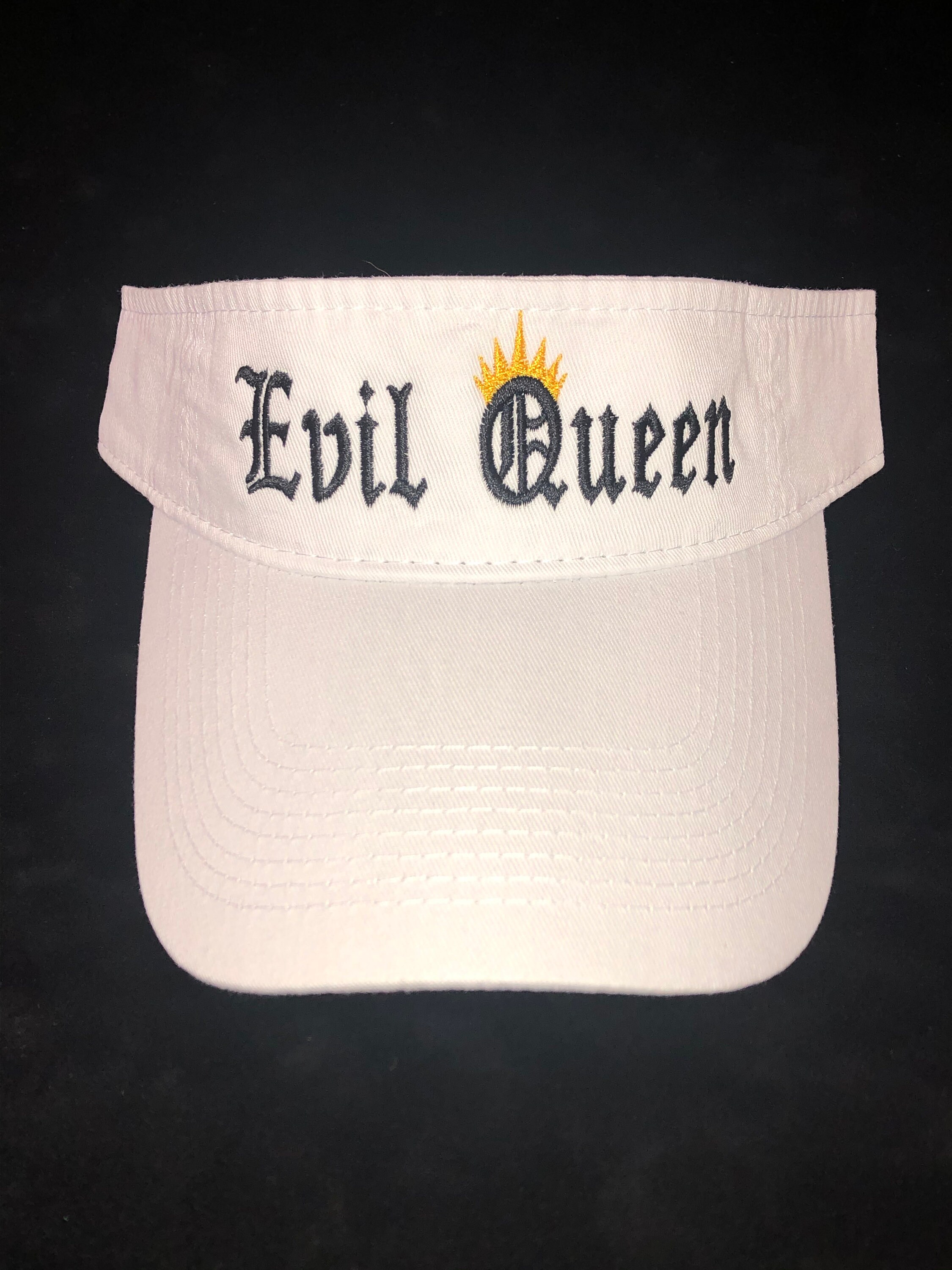Evil Queen Visor Villain Hat Maleficent Not so Scary | Etsy