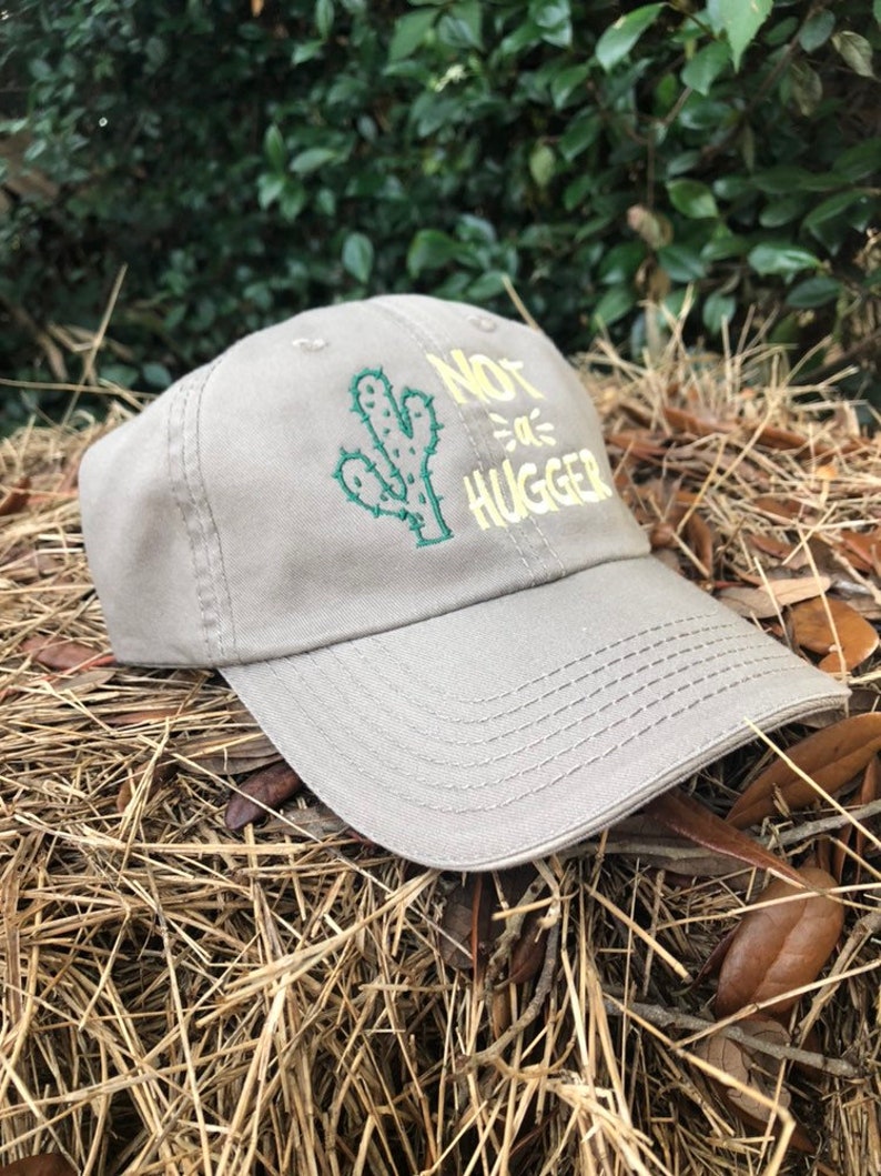 Not a Hugger Cactus Hat Introvert Gift Emo Hat Adjustable | Etsy