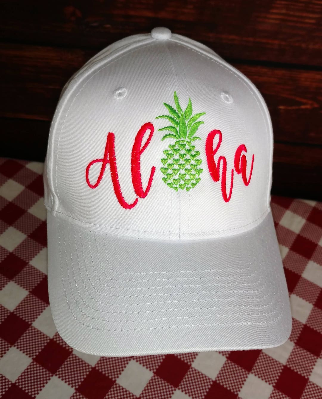 Aloha Hat, Pineapple Hat, Baseball Cap, Neon, Beach Hair, Hawaiian ...