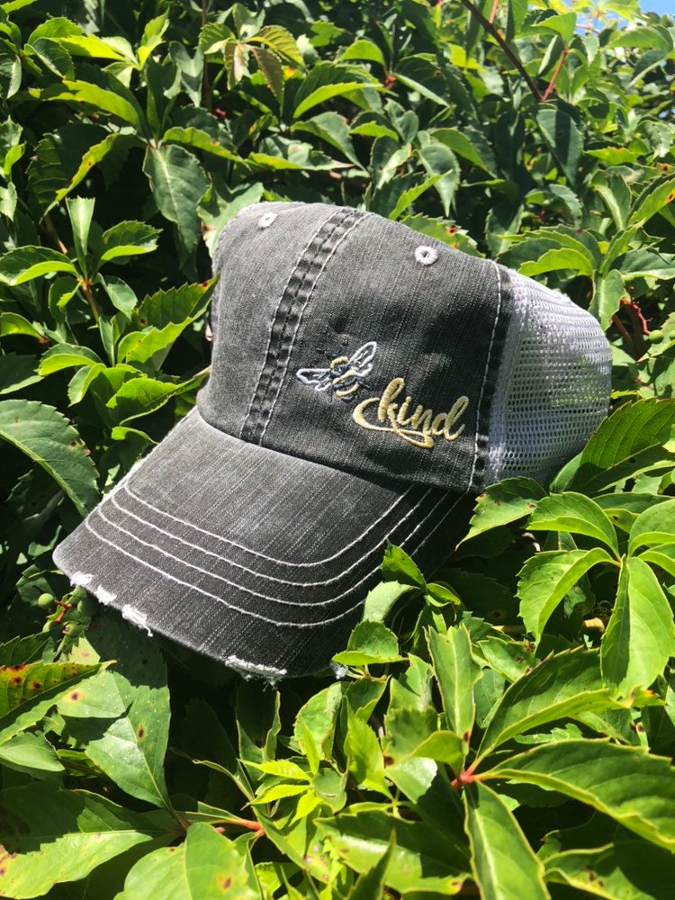 Bee Kind Hat Bee Keeper Hat Embroidered Trucker Hat | Etsy