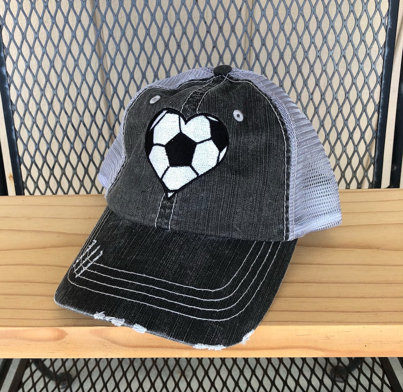 Soccer Hat Soccer Heart Love Soccer Soccer Mom Hat - Etsy