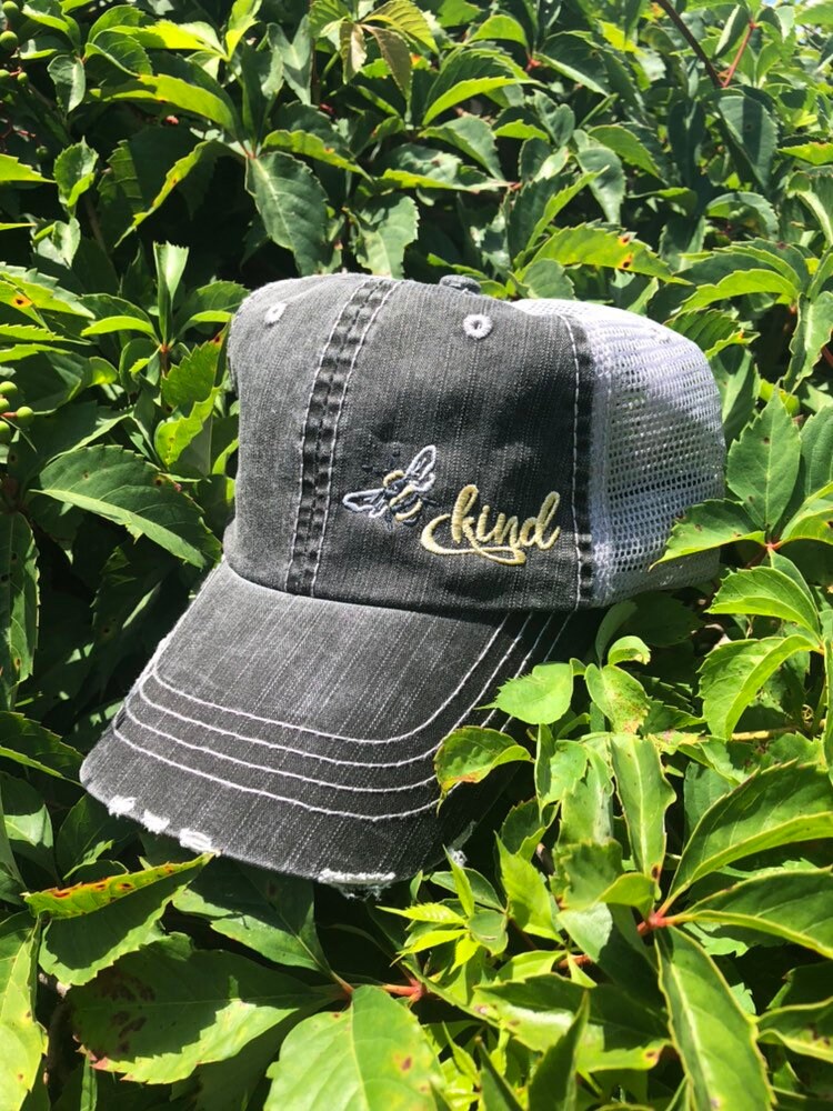Bee Kind Hat Bee Keeper Hat Embroidered Trucker Hat | Etsy