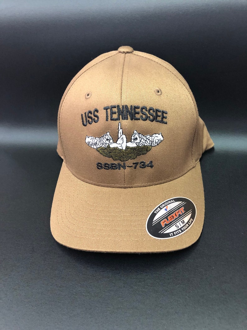 Coyote Brown Naval Command Hat, Khaki Flexfit Ball Cap, Type III ...