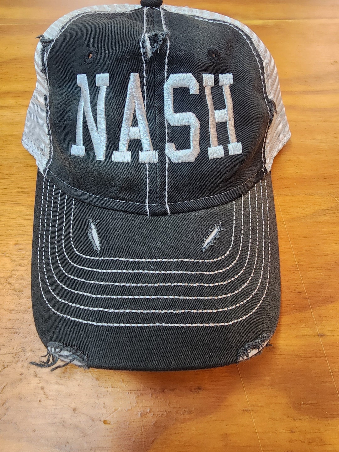 NASH Hat, Area Code Hat, ATL Hat, JAX Hat, Embroidered Hat, Mesh Back ...