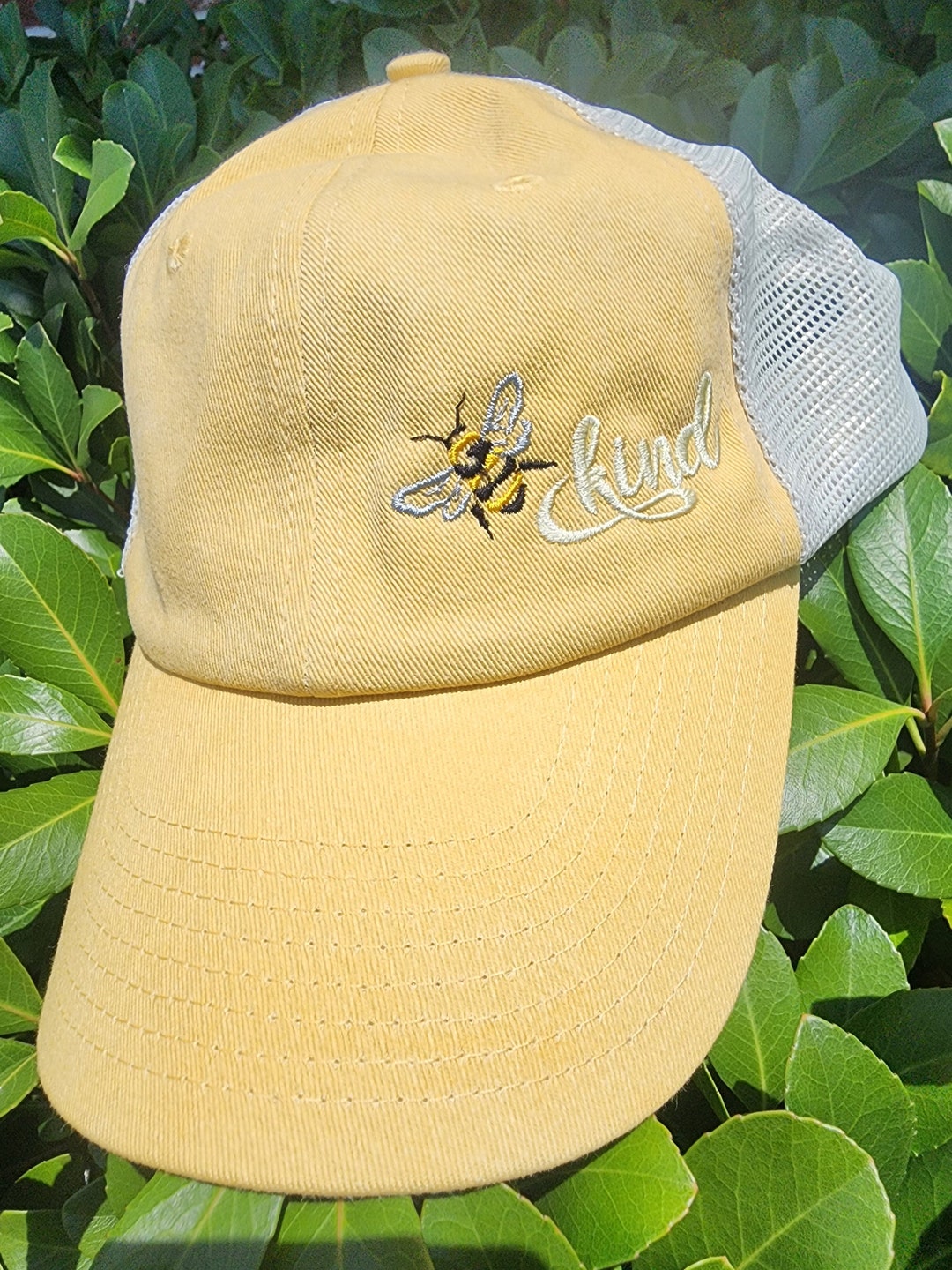 Bee Kind Hat, Bee Keeper Hat, Embroidered Trucker Hat,unstructured Hat ...