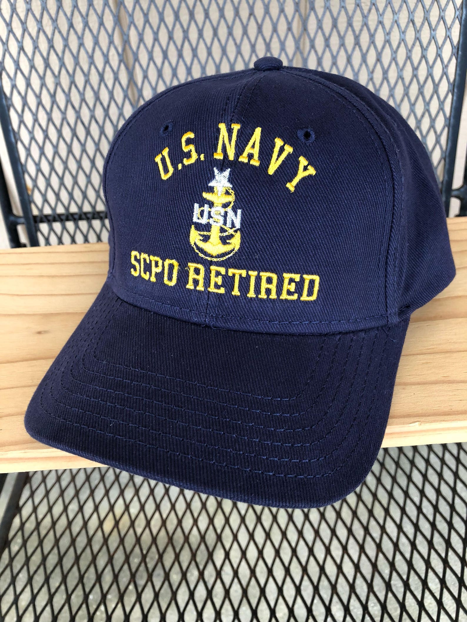 Retired Navy Chief Hat, CPO Retired, Chief Petty Officer, Senior Chief ...