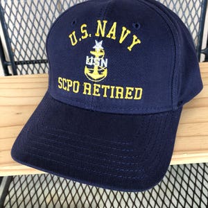 Retired Navy Chief Hat, CPO Retired, Chief Petty Officer, Senior Chief ...