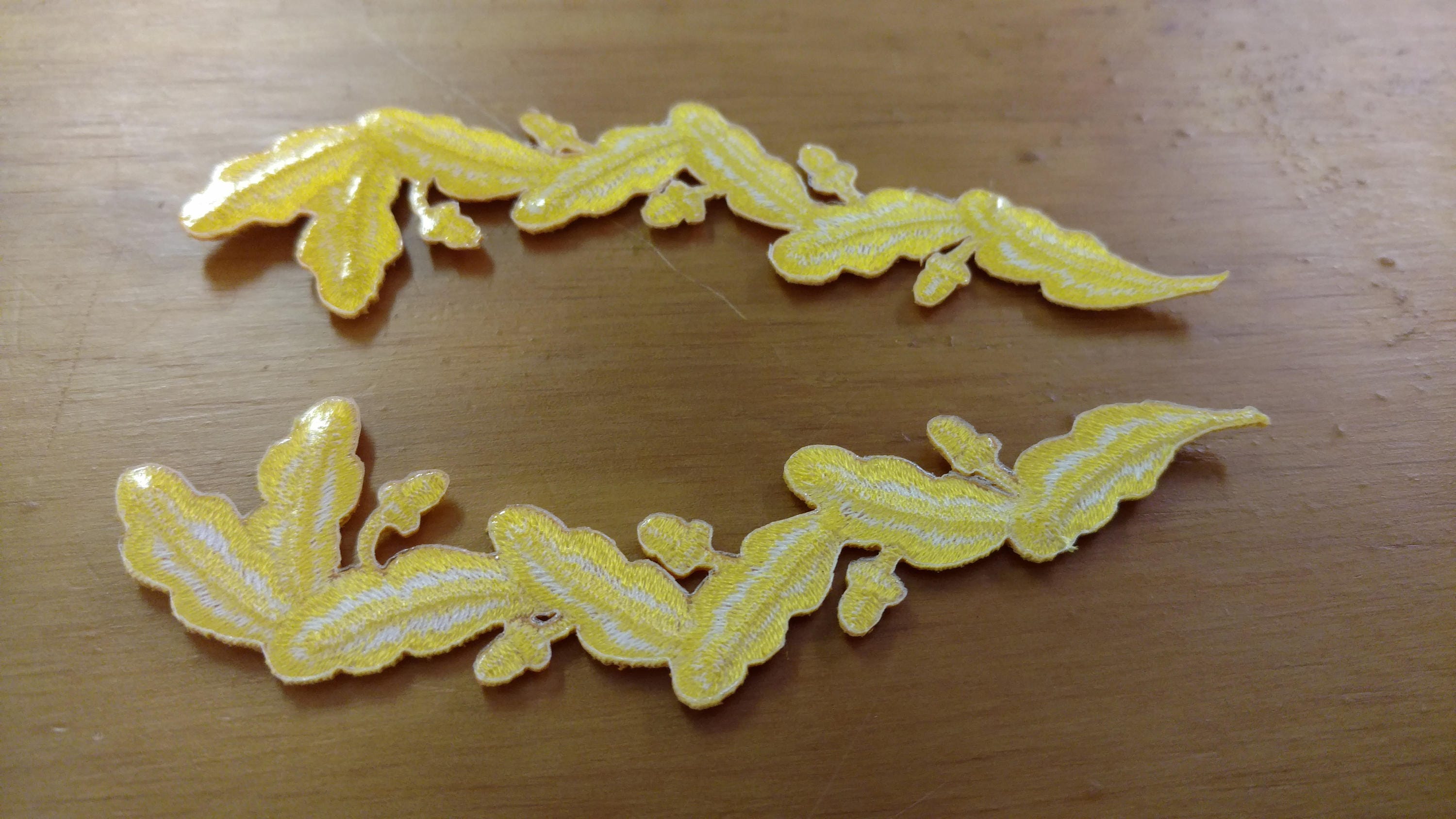 O-5 O-6 Officer Scrambled Eggs, 1 Pair Captain Eggs for Hat, Heat Press ...