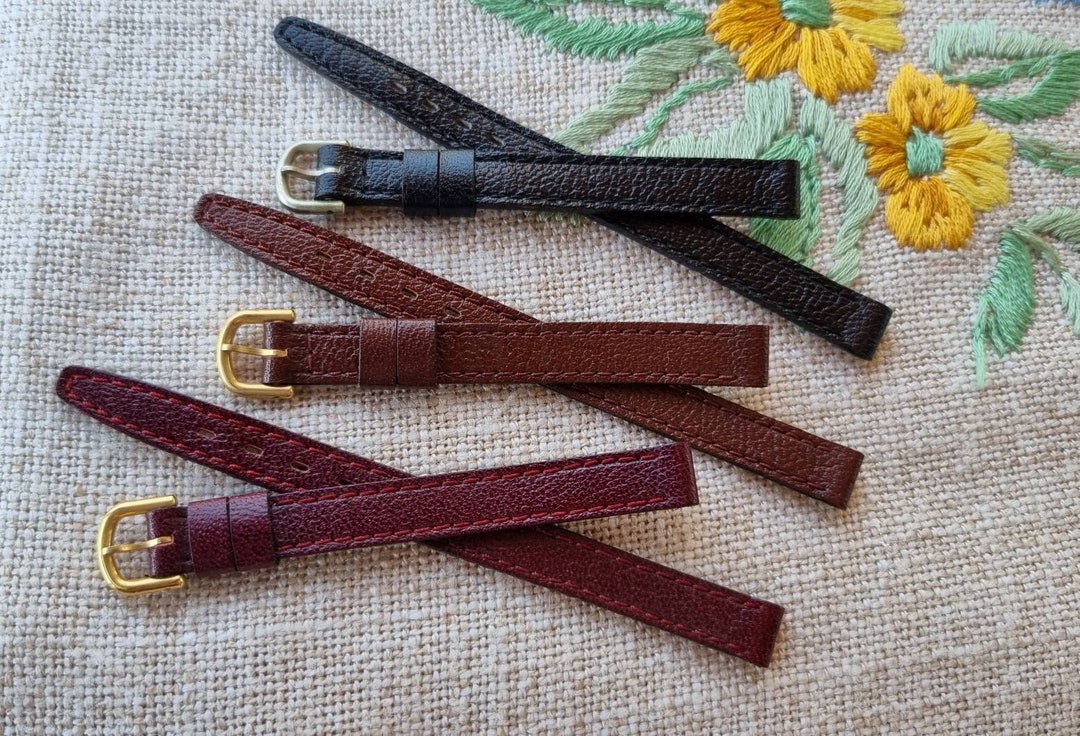 VINTAGE Watch Straps From the COBRA Brand in Genuine Grained Leather 8 ...