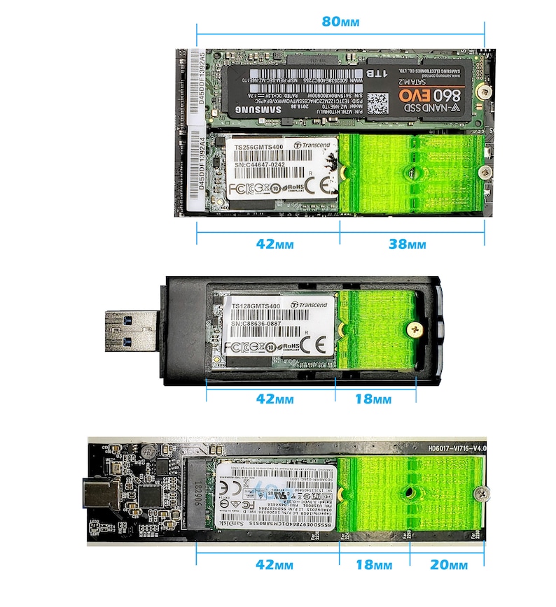 M2 SSD Nvme M.2 Length Extension Bracket Adapter Card - Etsy