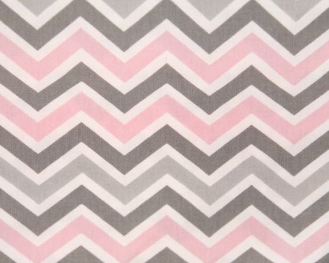 Zoom Zoom Bella Storm-chevron Stripe-pink Chevron-pink Gray Chevron - Etsy
