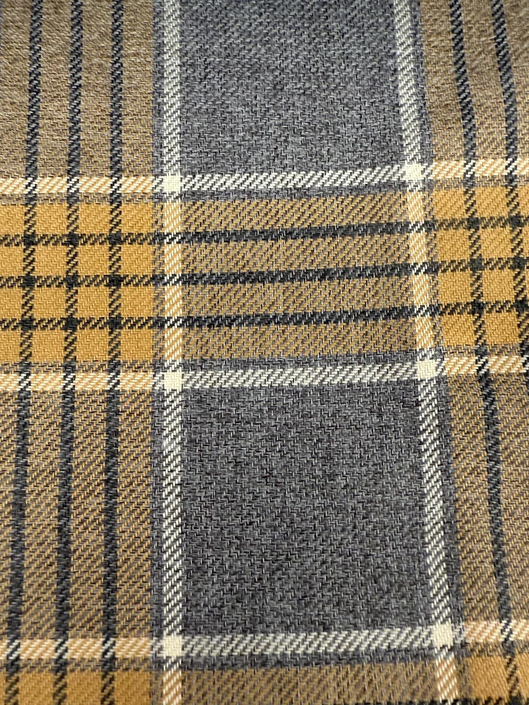 Craig Large Plaid-multi Plaid-plaid-plaid Fabric-yellow Grey Plaid - Etsy