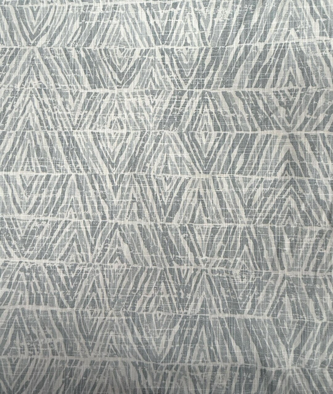 Terrain Mineral-triangles Mineral-blue Fabric - Etsy
