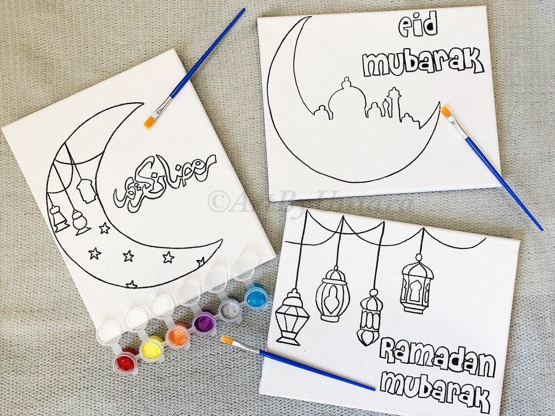 Ramadan Paint Set Ramadan Children Activity Eid Activity - Etsy