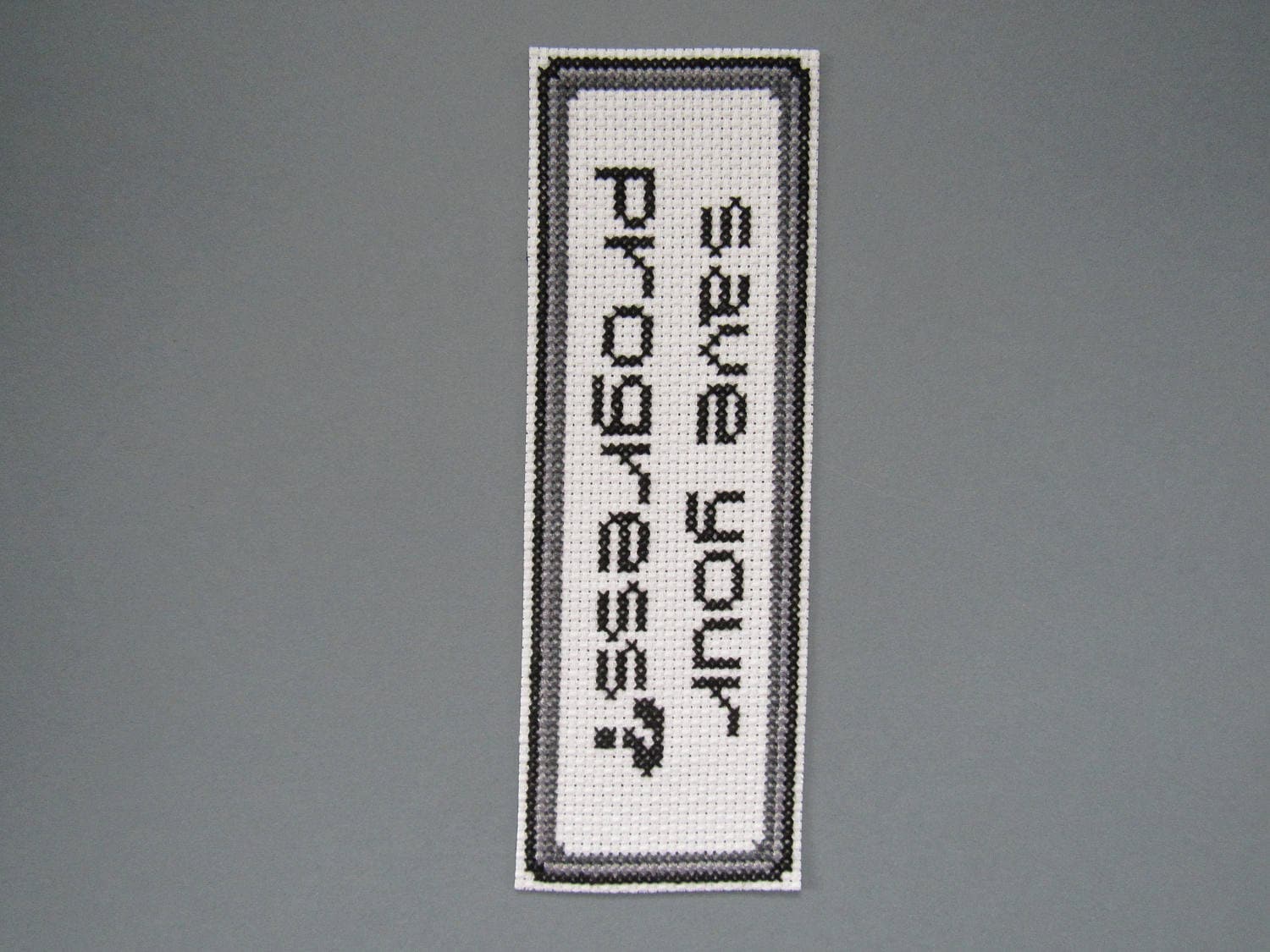 PATTERN: Cross Stitch save Your Progress Bookmark Instant Download - Etsy