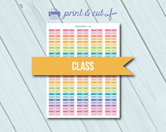 Class Planner Stickers Side Flag Headers Erin Condren Life Planner ...