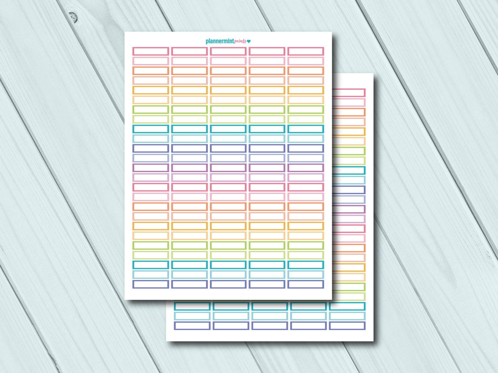 Blank Planner Stickers - Printable Tracker Label - Printable Planner ...