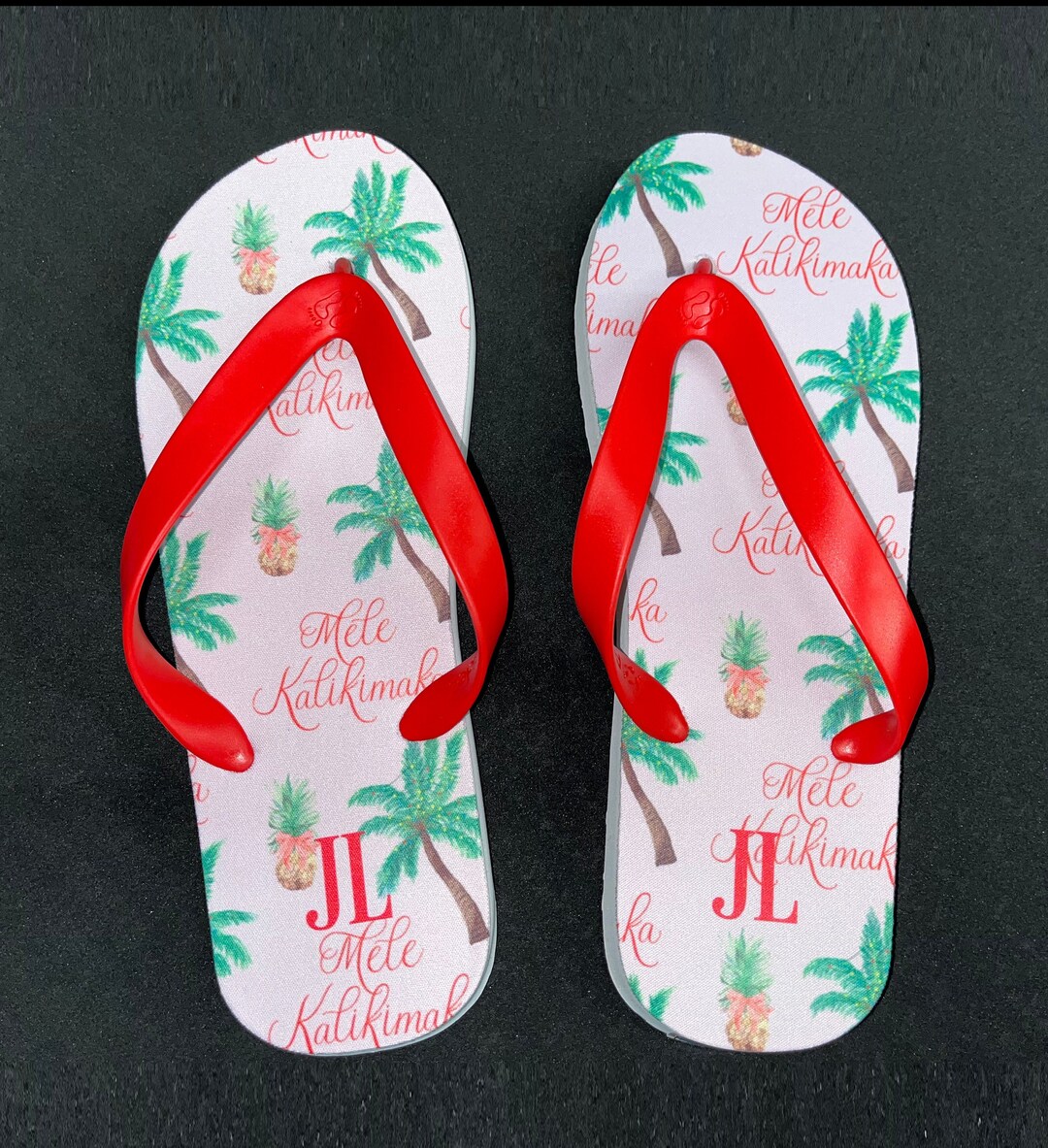 Design Your Own Flip Flops With Monogram - Personalized - Etsy