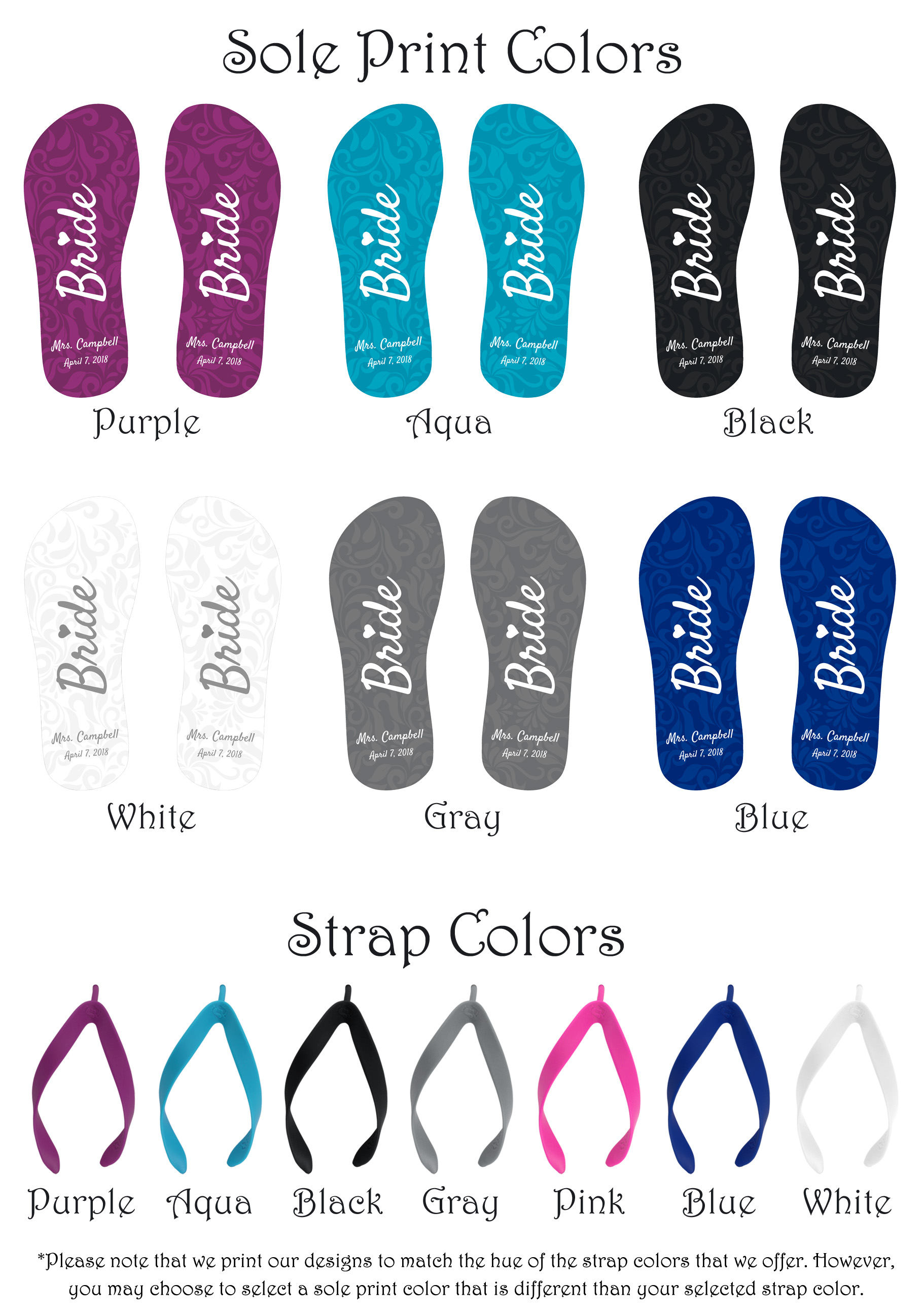 Custom Damask Bride Sandals With Personalized Name and Date. - Etsy