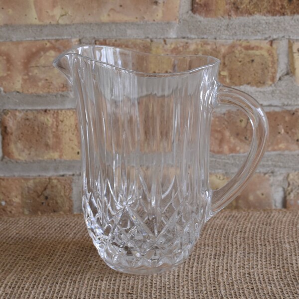 Leaded Glass Pitcher - Etsy