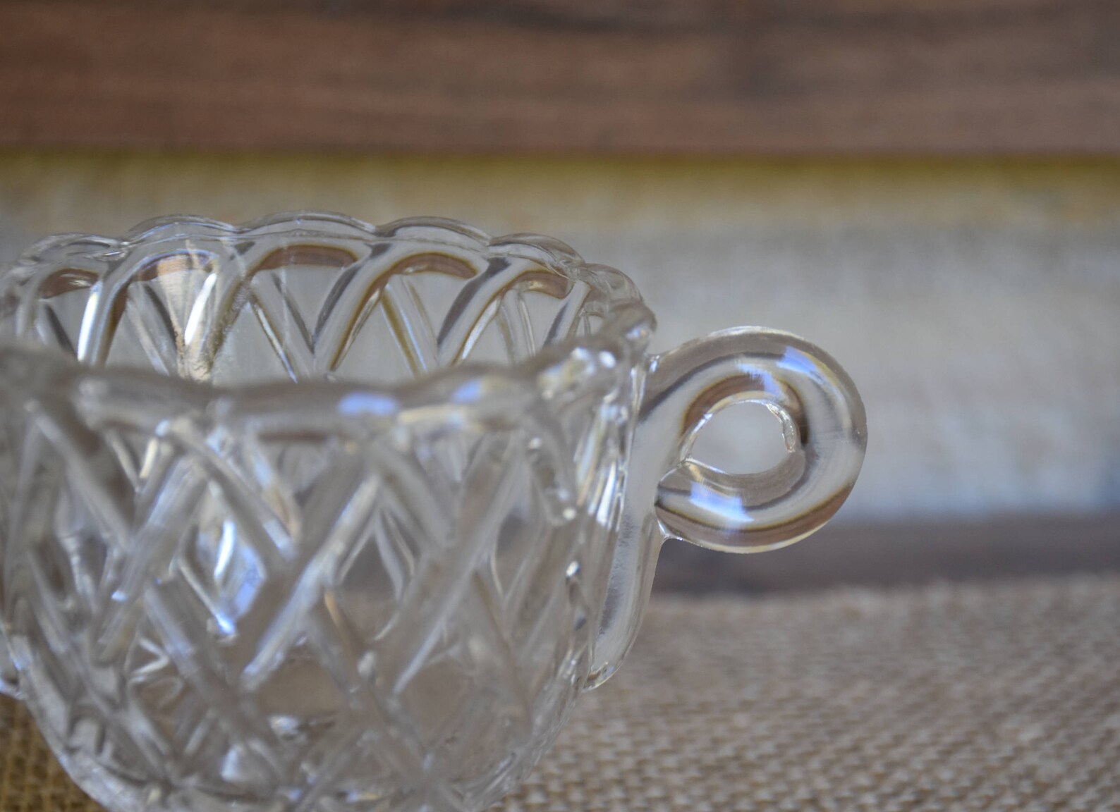 Vintage Indiana Glass Pretzel Pattern Clear Glass Sugar and - Etsy